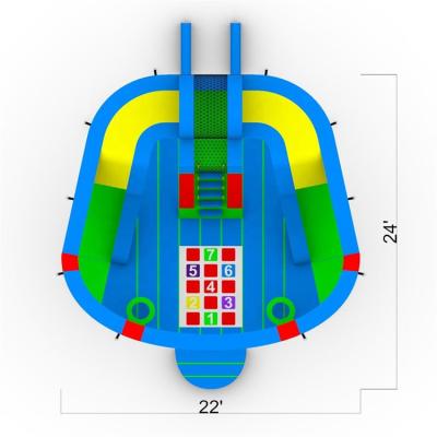 China Party Rental Kids Inflatable Bouncing House with Slide Combo Fun and Customized Color for sale