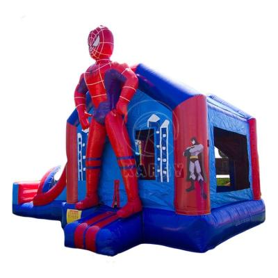 China 4*7*3.5m or Customized Size Spider Man Inflatable Jumping Castle Slide Combo for Party for sale
