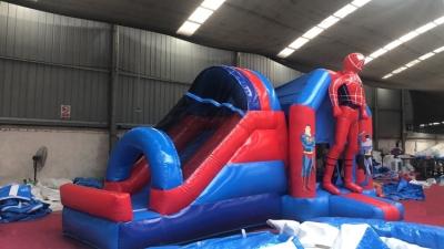 China 4*7*3.5m or Customized Size Spider Man Inflatable Jumping Castle Slide Combo for Party for sale