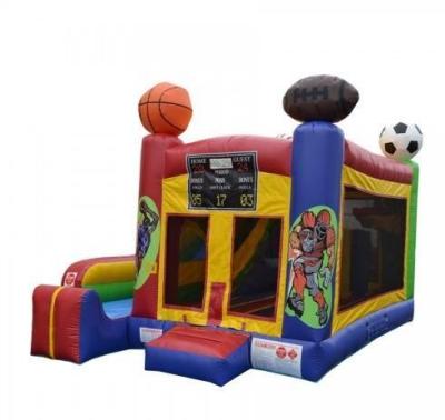 China Large Kids and Adults Inflatable Monster Truck Bounce House with Slide EN14960 Certified for sale