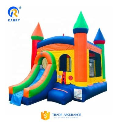 China Features PORTABLE Inflatable Bouncer Castle with Slide Commercial Inflatable Castle for sale