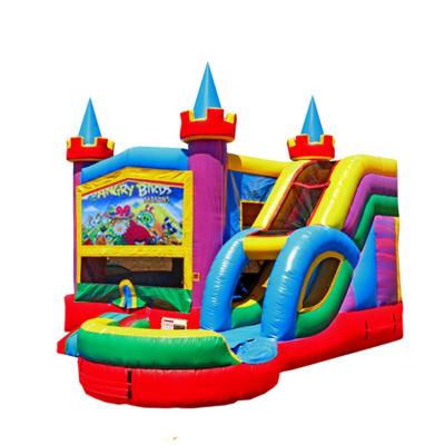 China Inflatable Castle Slide Combo for Kids PVC Material Unisex Ireful Birds Bounce House for sale