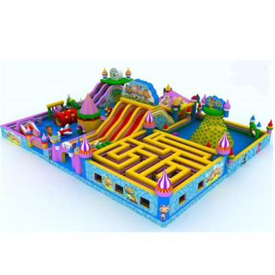China Inflatable Maze Combo Slide and Large Jumping Castle for Amusement Park EN71/CE Certified for sale