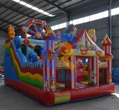 China Inflatable Maze Combo Slide and Large Jumping Castle for Amusement Park EN71/CE Certified for sale