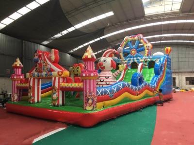 China Plato PVC Tarpaulin Material Features Circus Inflatable Playground Bouncer Castle for sale