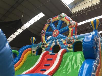 China Plato PVC Tarpaulin Material Features Circus Inflatable Playground Bouncer Castle for sale