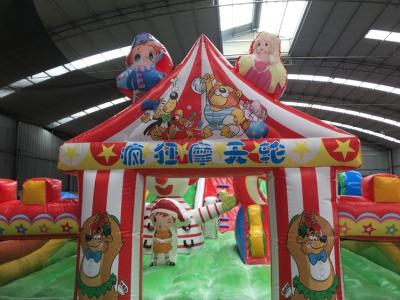 China Plato PVC Tarpaulin Material Features Circus Inflatable Playground Bouncer Castle for sale