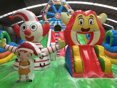China Plato PVC Tarpaulin Material Features Circus Inflatable Playground Bouncer Castle for sale