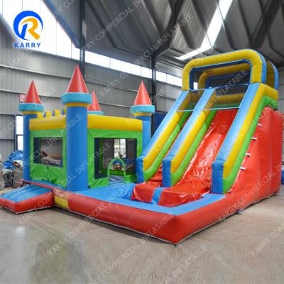 China Customized Size Wet Dry Bouncer Slide Combo Inflatable Bouncy Moonwalk Jumping Castle for sale