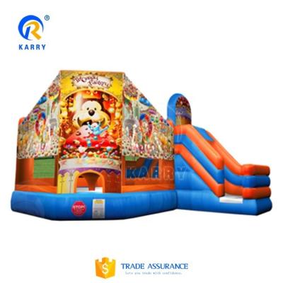 China Features PORTABLE Giant Carousel Bouncy Castle Combo Slide with Customized Color for sale