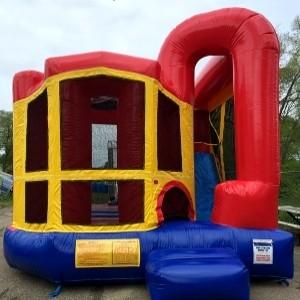 China Features PORTABLE Giant Carousel Bouncy Castle Combo Slide with Customized Color for sale