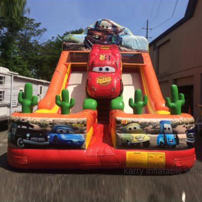 China Customize Double Slide Character Monster Truck Inflatable Bouncy Castle for Kids for sale