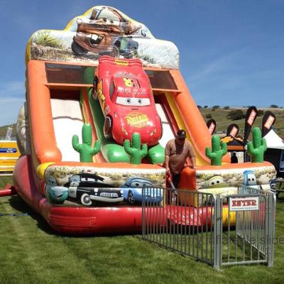 China Customize Double Slide Character Monster Truck Inflatable Bouncy Castle for Kids for sale