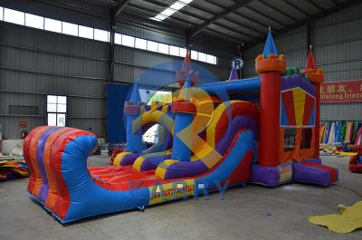 China Get the Best of Both Worlds with Our Commercial Knight Inflatable Bounce House Slide for sale