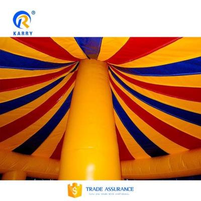China EN71/EN14960/CE Certified Circus Party Inflatable Bouncer Castle with Carousel Design for sale