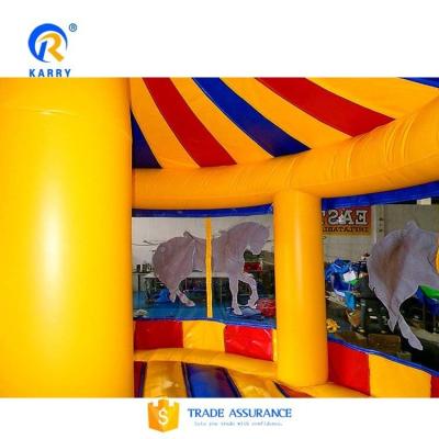 China EN71/EN14960/CE Certified Circus Party Inflatable Bouncer Castle with Carousel Design for sale