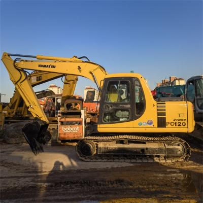 Cina Escavatore di alta qualità di 12 tonnellate giapponese importato Komatsu Pc 120 Escavatore a trasloco con ore di lavoro ridotte in vendita