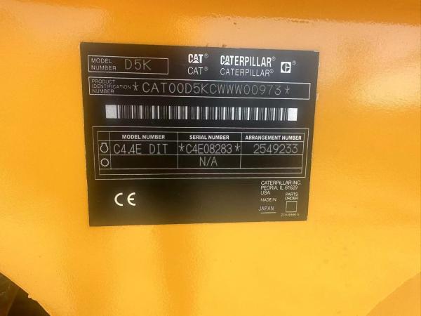 Quality Cat Caterpillar D5k Lgp Cat D5k Dozer Front Blade Width 4.262m Dozer Second Hand for sale