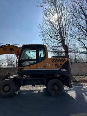 Cina 13 tonnellate pronta per il lavoro Corea importato Hyundai R150W-9 Used escavatore a ruote con le migliori prestazioni in vendita in vendita