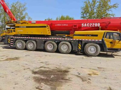 China Gebruikte Sany SAC 2200 kraan 220 ton capaciteit Reis snelheid 80 Km/h Te koop