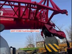 SANY STC800 트럭에 장착된 크레인