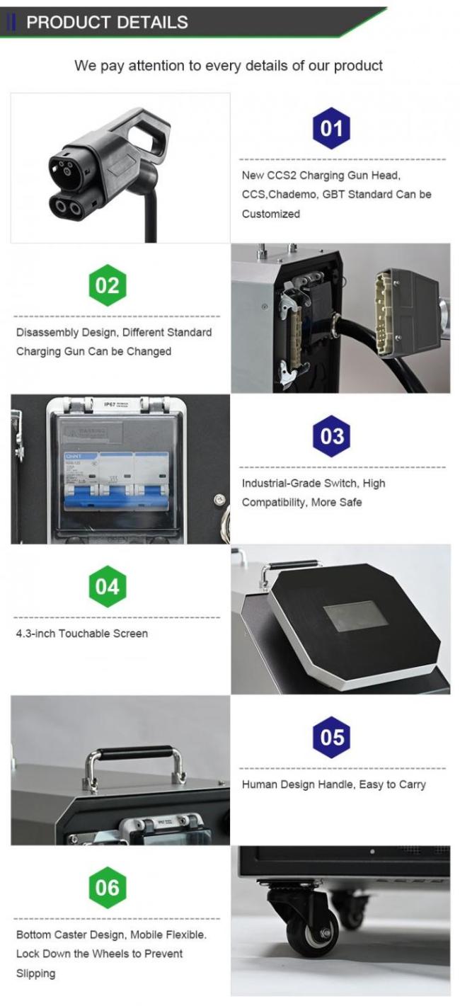 CE Certification new product 100A 30kw ccs high power ev dc rapid charging station for car 1