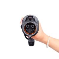 China 32A CE Approved IP67 Rated Type 1 to Type 2 EV Charging Cable with Blue Connector Plug for sale