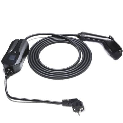 China Adjustable 16A 5.5m Home EV Car Charger IEC 62196-2 Type2 Plug for sale