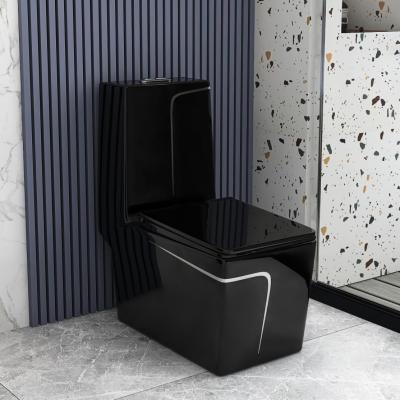 China Glossy Glaze 1 Piece Luxury Commode Toilet Mix Pit Spacing 220mm for sale