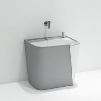 China Rectangular Ceramic Mop Sink 440x300x400mm Blue Black Pink Light Grey Green for sale