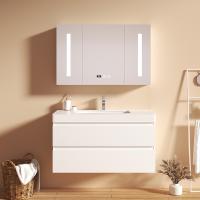 China Plasticity Solid Wood Bathroom Cabinets for sale