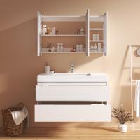 China Plasticity Solid Wood Bathroom Cabinets for sale