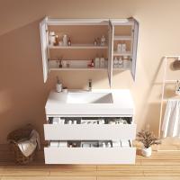 China Plasticity Solid Wood Bathroom Cabinets for sale