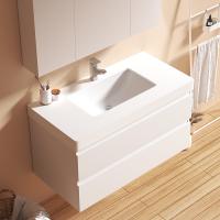 China Plasticity Solid Wood Bathroom Cabinets for sale