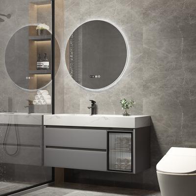 Cina Vanità di vetro trasparente di legno solida dei Governi di bagno di rettangolo 23in in vendita