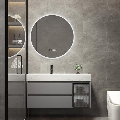Cina Vanità di vetro trasparente di legno solida dei Governi di bagno di rettangolo 23in in vendita
