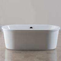 China Oval Shaped Free Standing Bathtubs Solid Surface Artificial Stone for sale