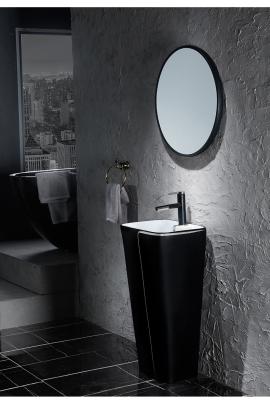 Cina Un pezzo solo sanitario 525*430*860mm ceramico del bacino degli articoli con la toilette nera in vendita