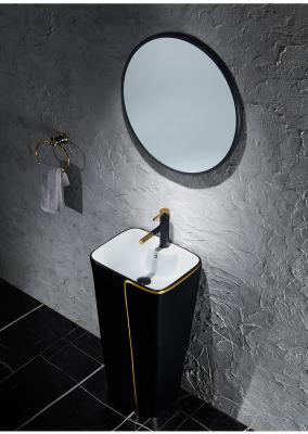 Cina Un pezzo solo sanitario 525*430*860mm ceramico del bacino degli articoli con la toilette nera in vendita