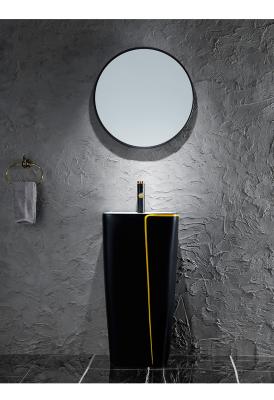 Cina Un pezzo solo sanitario 525*430*860mm ceramico del bacino degli articoli con la toilette nera in vendita