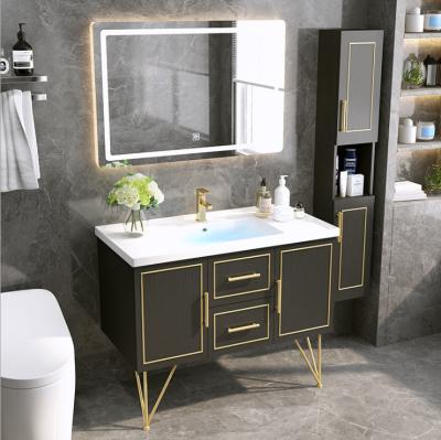 Cina Nessun colore blu scuro su ordinazione di Brown del Governo di vanità del bagno di ossidazione in vendita