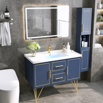 Cina Nessun colore blu scuro su ordinazione di Brown del Governo di vanità del bagno di ossidazione in vendita