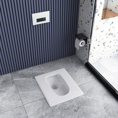 Cina Anti odore commerciale Pan With Fender Flushing Tank occupante ceramico in vendita
