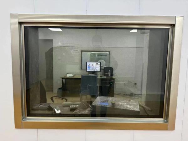 Quality 99 Percent UVproof Shielded Window Sturdy Steel Frame Radiation Proof Windows for sale