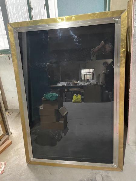 Quality Wall Mounted Shielded Window Silver Aluminum 40dB Radiation Shielding Windows for sale