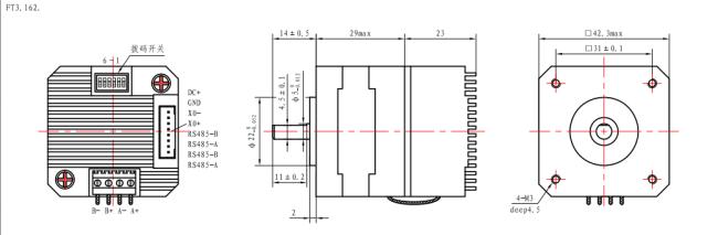 Casun Nema 17 Integrated Stepper Motor 280mN.m with Encoder High Quality Motor