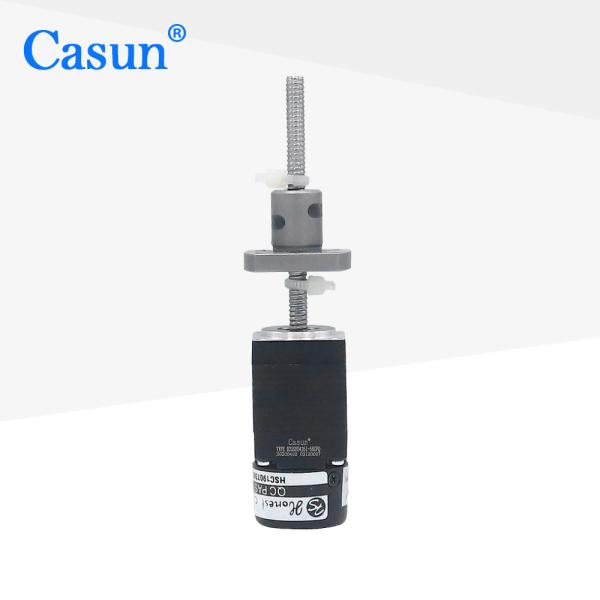 2 phase Nema 8 Bipolaire 1,8 degré moteur à vis à bille pas à pas 28 mm corps avec encodeur 14mN.m