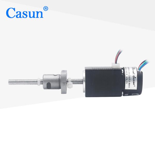 2 phase Nema 8 Bipolaire 1,8 degré moteur à vis à bille pas à pas 28 mm corps avec encodeur 14mN.m