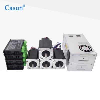 China Casun 2 Phase Nema 34 hybrid stepper motor 86x86x149mm 13N.m high torque 6.0A with 4 axis / 3axis  for CNC for Engraving machine for sale