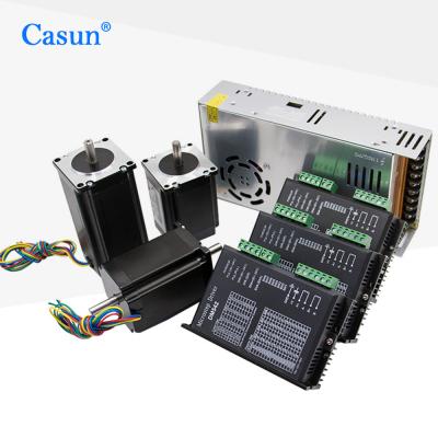 China Casun 2 Phase Nema 34 hybrid stepper motor 86x86x149mm 13N.m high torque 6.0A with 4 axis / 3axis  for CNC for Engraving machine for sale